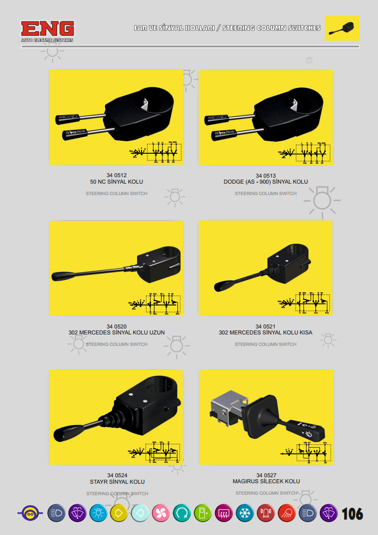 Steering Column Switches - ENG Auto Electric Switches